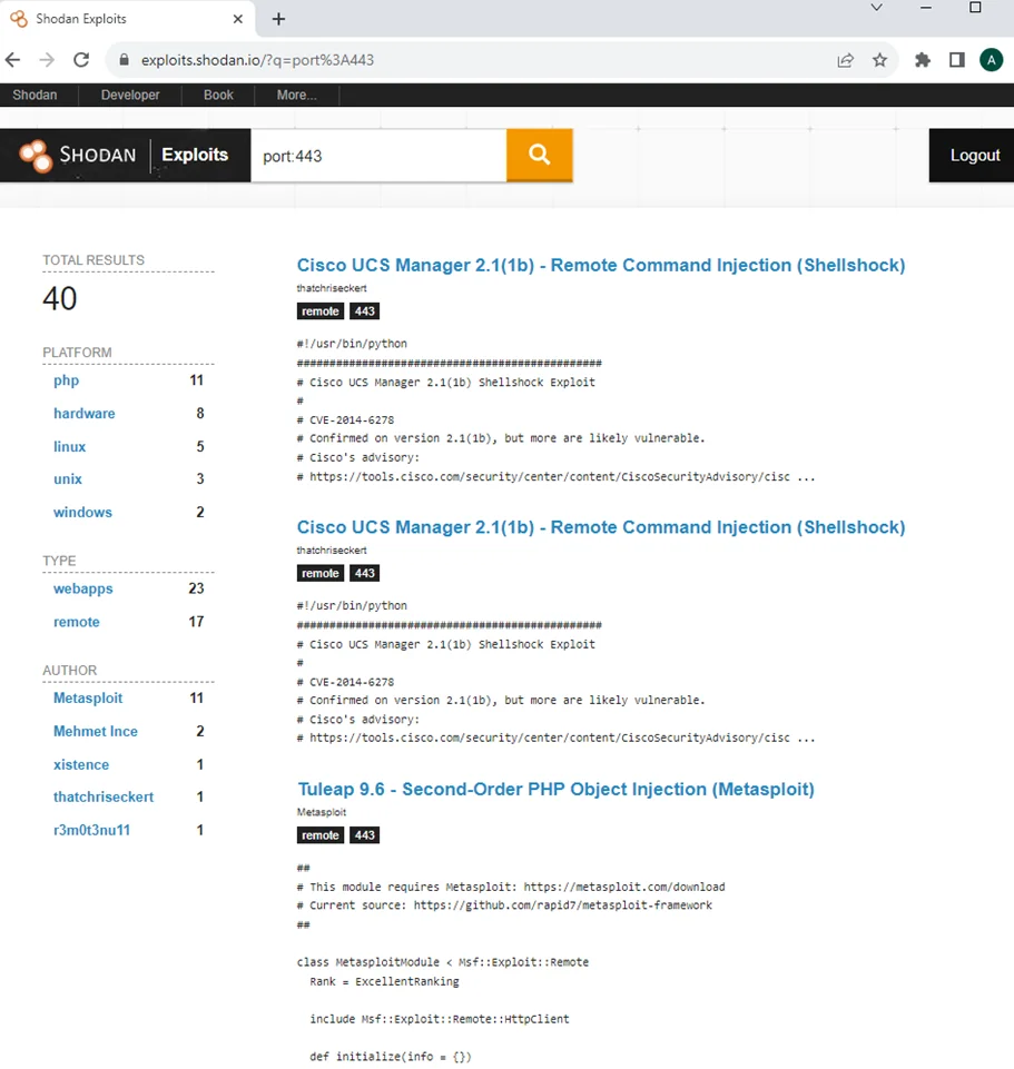 Discovering Internet Accessible Devices with Shodan - Redfox Security ...