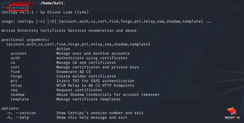 Exploiting Misconfigured Active Directory Certificate Template Esc1 Redfox Security Pen