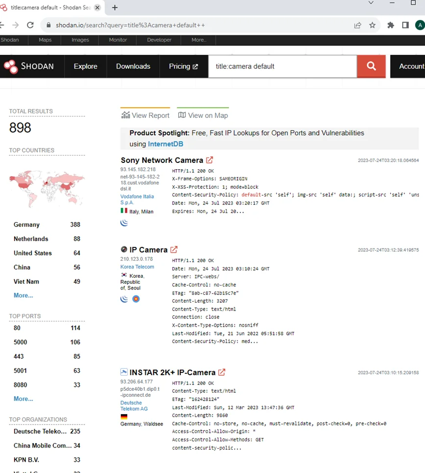 Discovering Internet Accessible Devices with Shodan - Redfox Security ...